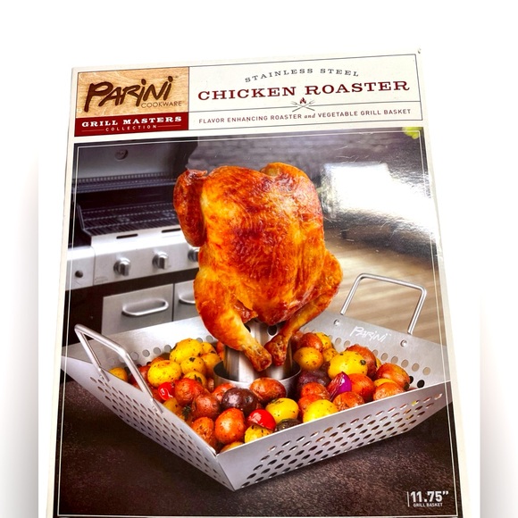 Parini | Kitchen | Parini Stainless Steel Beer Chicken Roaster ...